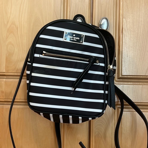 kate spade | Bags | Kate Spade Blackwhite Mini Backpack | Poshmark